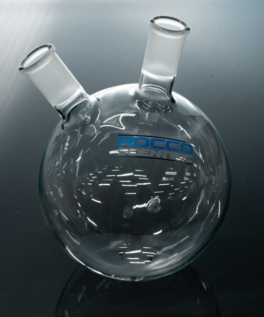 Two Neck Round Bottom Flask Angled - Rocco Scientific | Laboratory ...